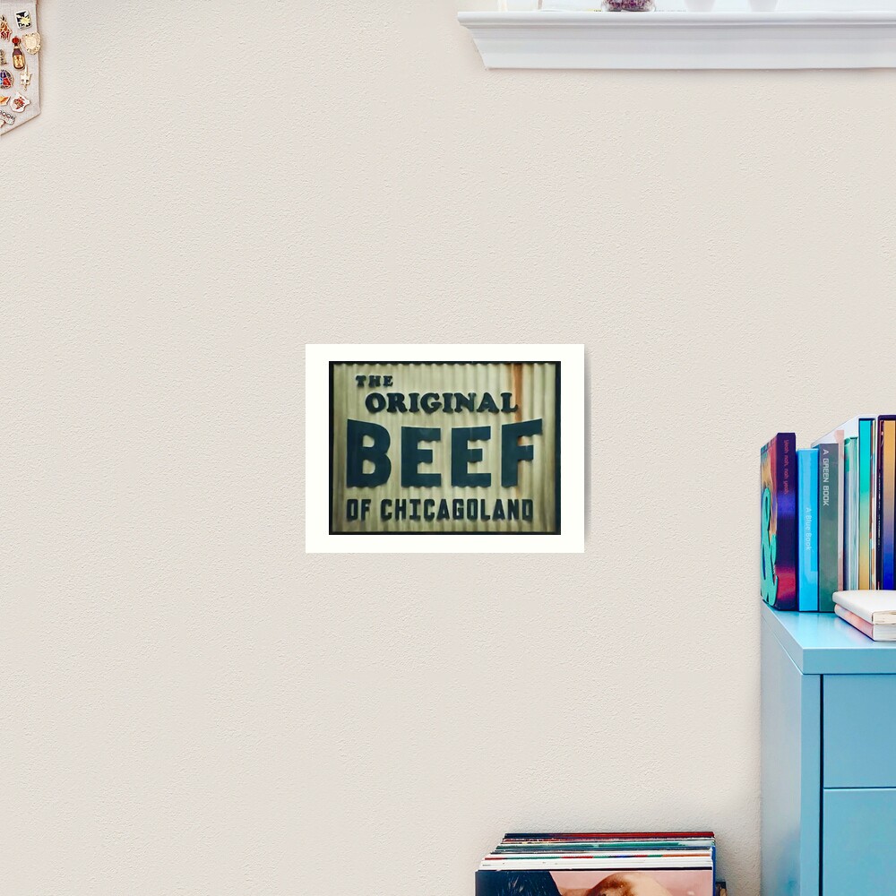 "The Original Beef of Chicagoland (Real sign from The Bear)" Sticker ...