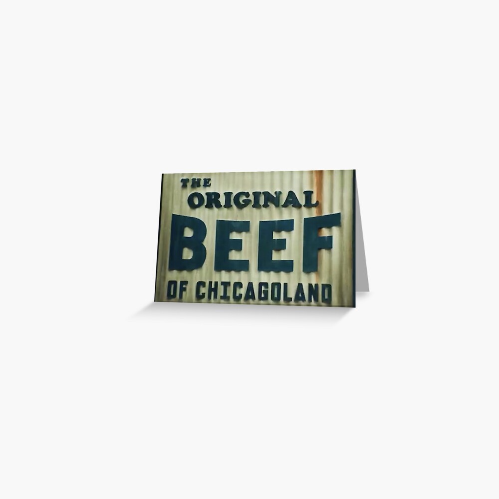 "The Original Beef of Chicagoland (Real sign from The Bear)" Sticker ...