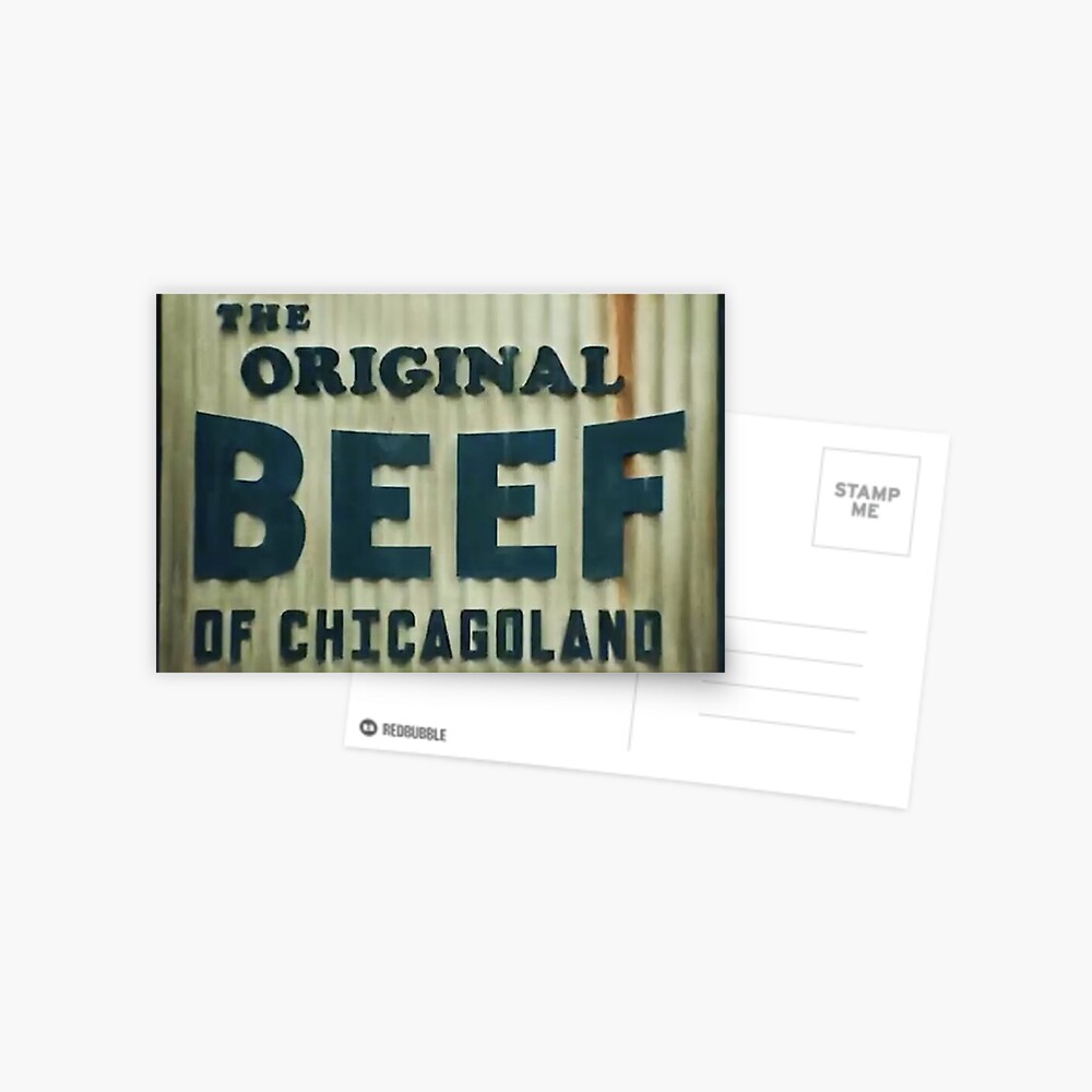 "The Original Beef of Chicagoland (Real sign from The Bear)" Sticker ...
