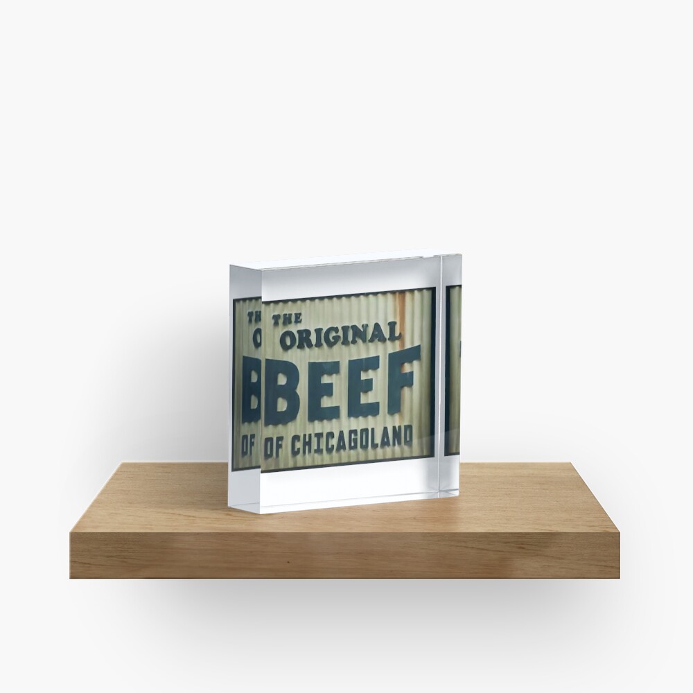 "The Original Beef of Chicagoland (Real sign from The Bear)" Sticker ...