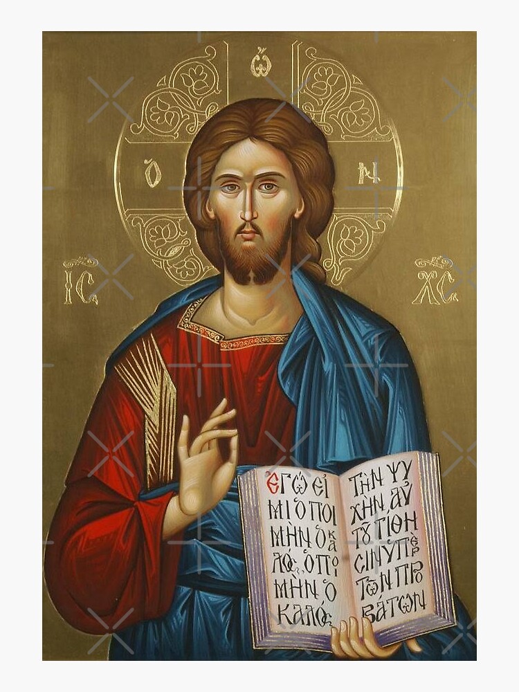 "Jesus Christ Icon IC XC" Sticker for Sale by litmusician | Redbubble