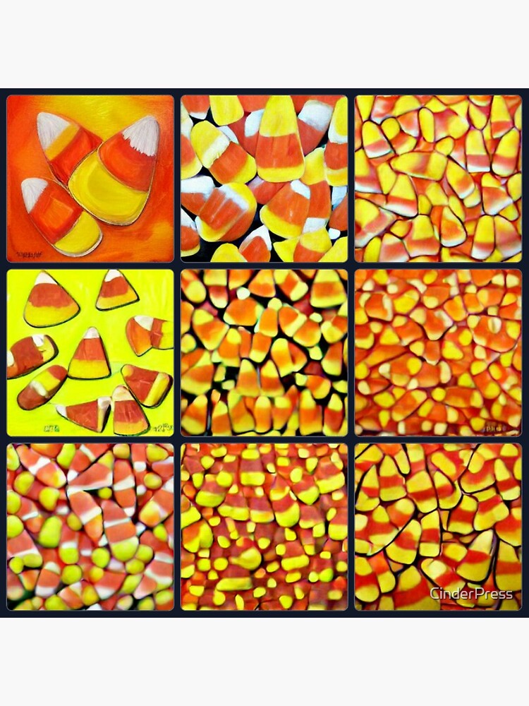 "Candy Corn Pack" Poster for Sale by CinderPress | Redbubble