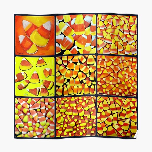 "Candy Corn Pack" Poster for Sale by CinderPress | Redbubble