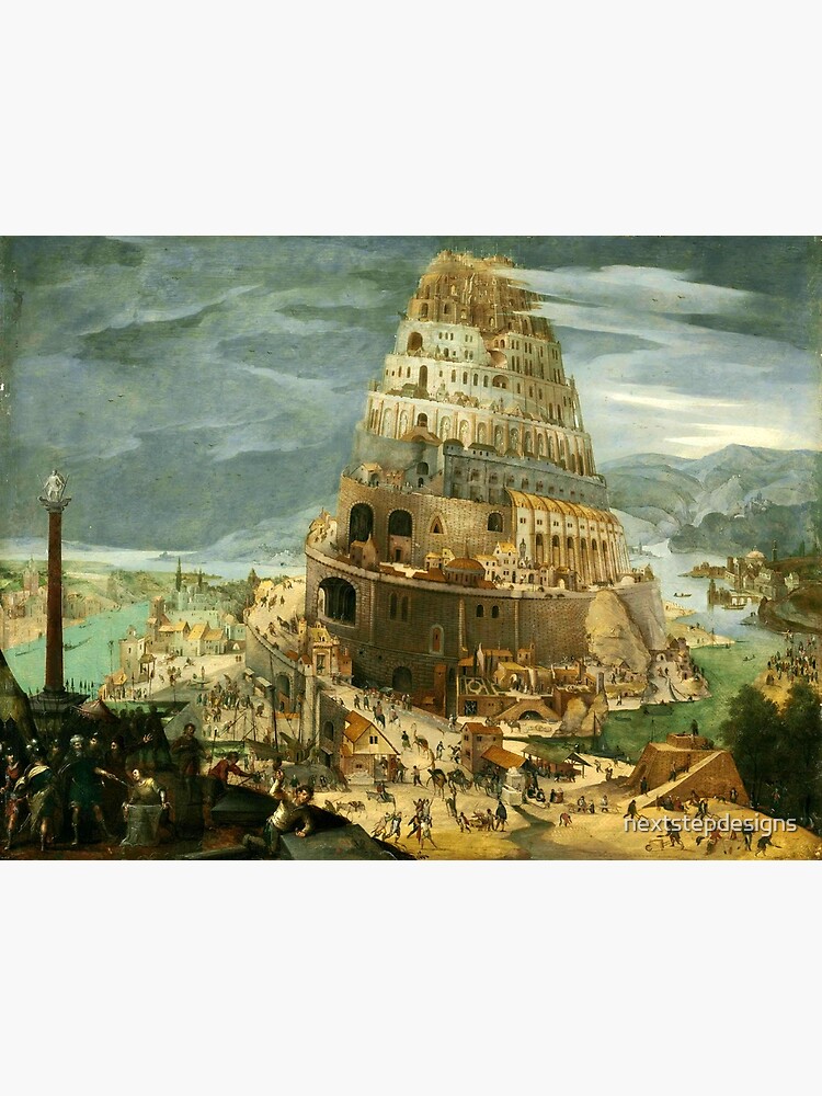 "Painting The Tower of Babel by Abel Grimmer" Art Print for Sale by ...