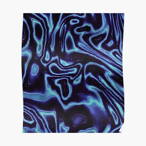 "Psychedelic Glowing Swirly" Poster for Sale by Natronic | Redbubble
