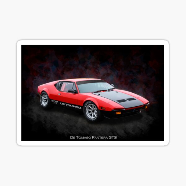 "1972 De Tomaso Pantera GTS " Sticker for Sale by DottieMcdowell ...