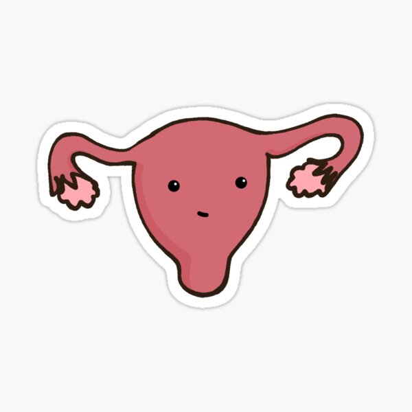 "Just a Little Uterus" Sticker for Sale by MuellerArt | Redbubble