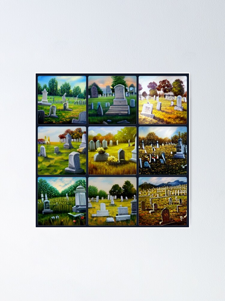 "Visit a Cemetery Pack " Poster for Sale by CinderPress | Redbubble