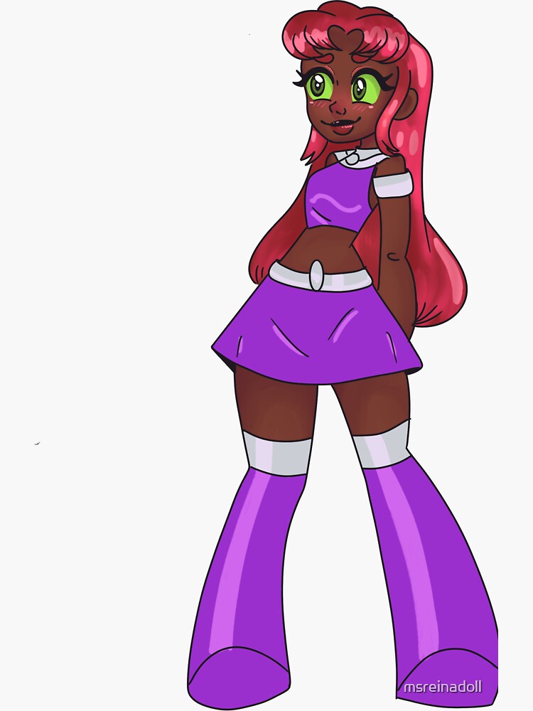 "Black Starfire " Sticker for Sale by msreinadoll | Redbubble