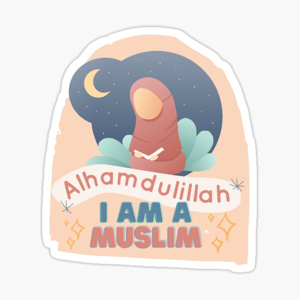 "ALHAMDULILLAH" Sticker for Sale by ybmac | Redbubble