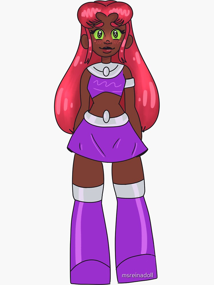 " Black Starfire front view" Sticker for Sale by msreinadoll | Redbubble