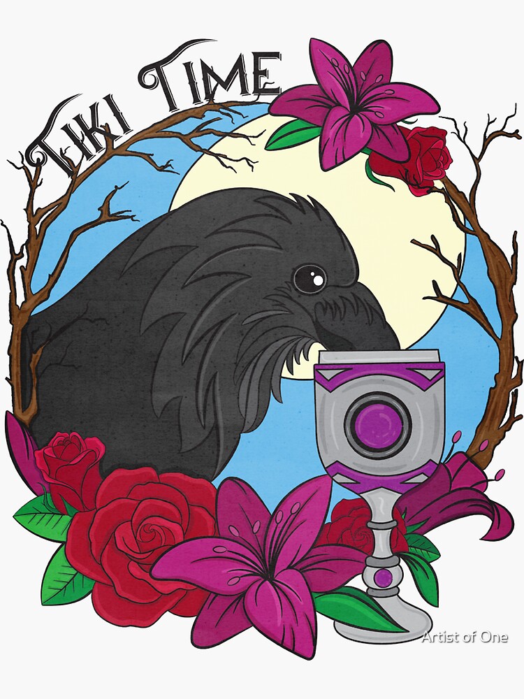 "Tiki Time - Gothic Style! " Sticker for Sale by ArtsofAll | Redbubble