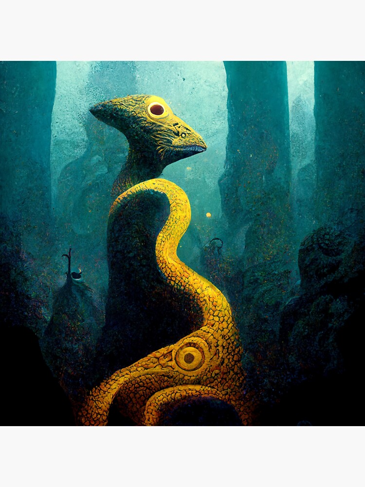 "god of moray eel" Sticker for Sale by shrineshop | Redbubble
