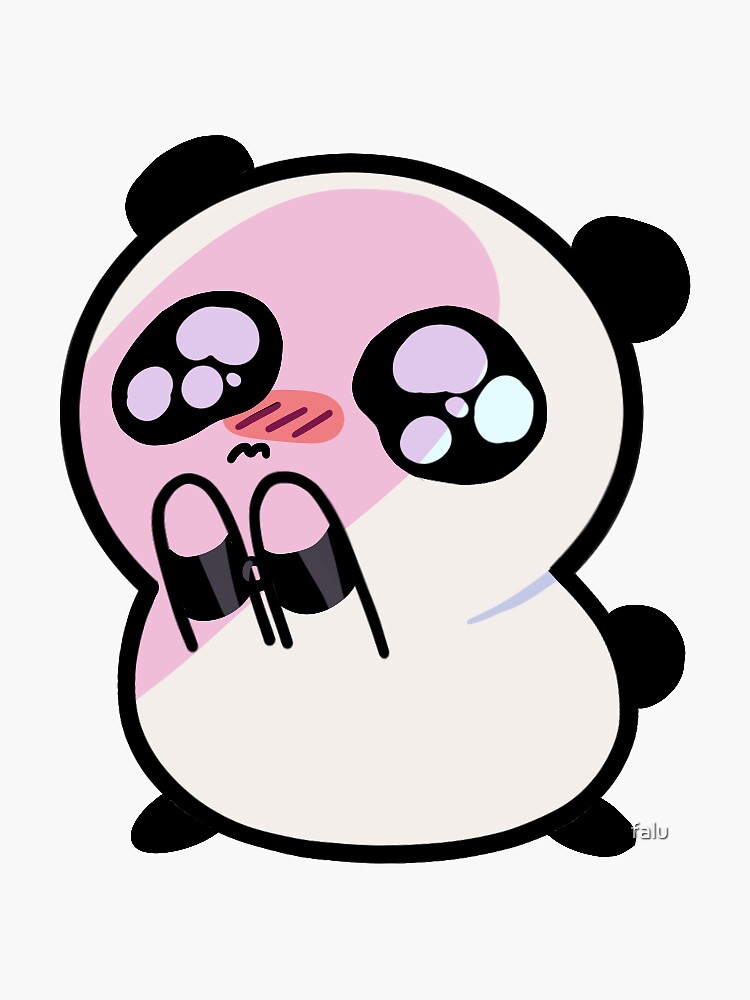 Shadow Panda Sticker For Sale By Falu Redbubble