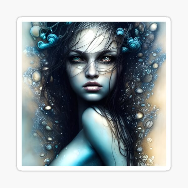 "The Naiad" Sticker for Sale by foggynoggin | Redbubble