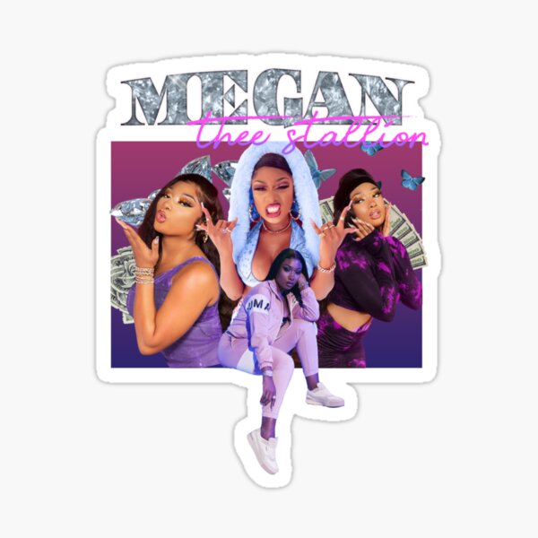"Megan Thee Stallion" Sticker for Sale by Alvistowne | Redbubble
