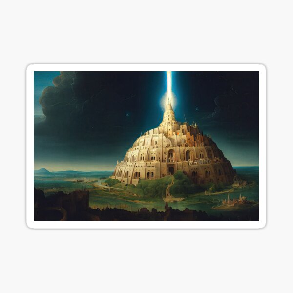 "The Tower of Babel" Sticker for Sale by OccultDreams | Redbubble