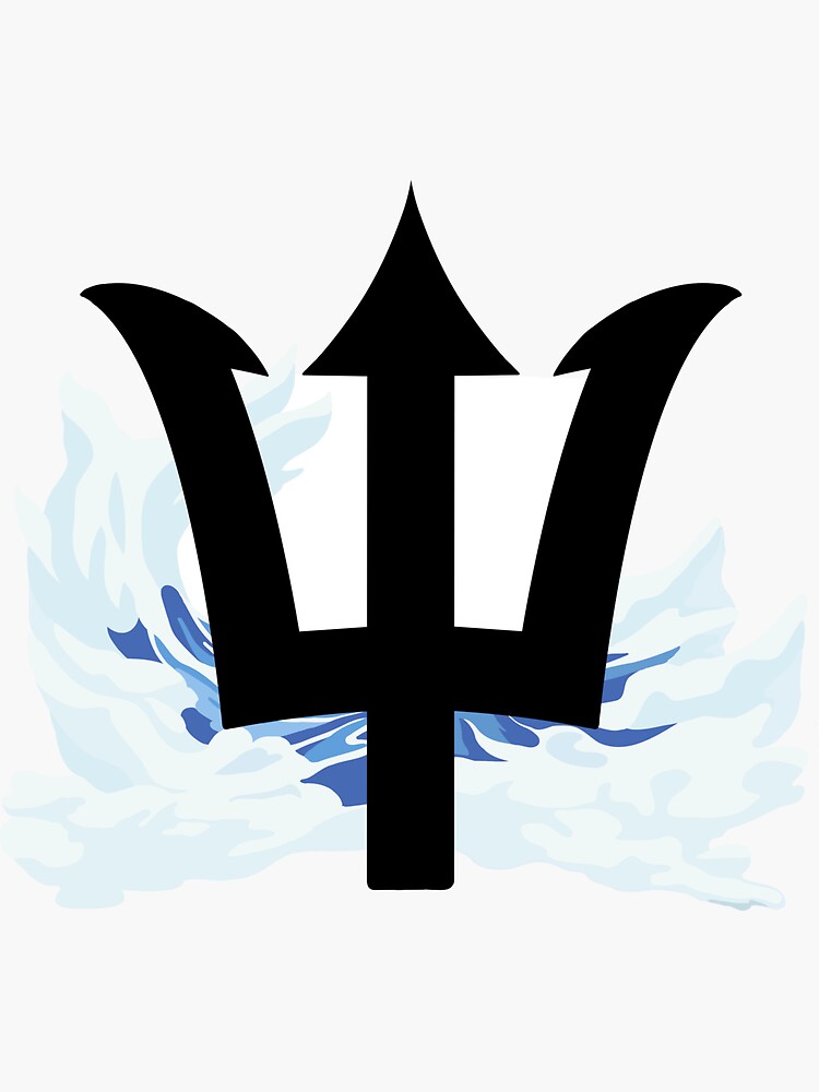 "Percy Jackson Trident with Waves" Sticker for Sale by aljohnson22 ...