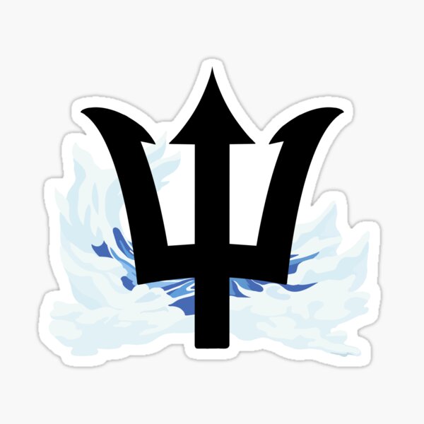 "Percy Jackson Trident with Waves" Sticker for Sale by aljohnson22 | Redbubble