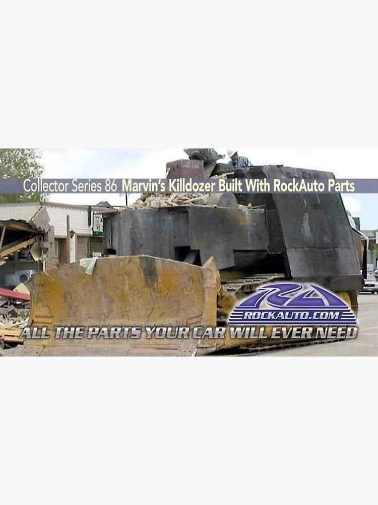 "Rockauto Killdozer" Sticker for Sale by FlexCorp | Redbubble