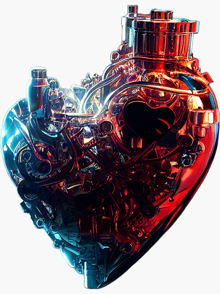 "Heart Engine Block" Sticker for Sale by outkast-oasis | Redbubble