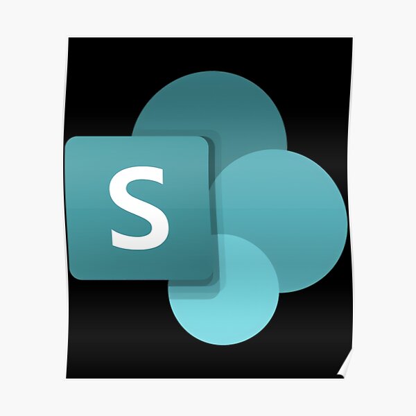 "Microsoft Sharepoint Icon " Poster for Sale by ugenyiaudrosv | Redbubble