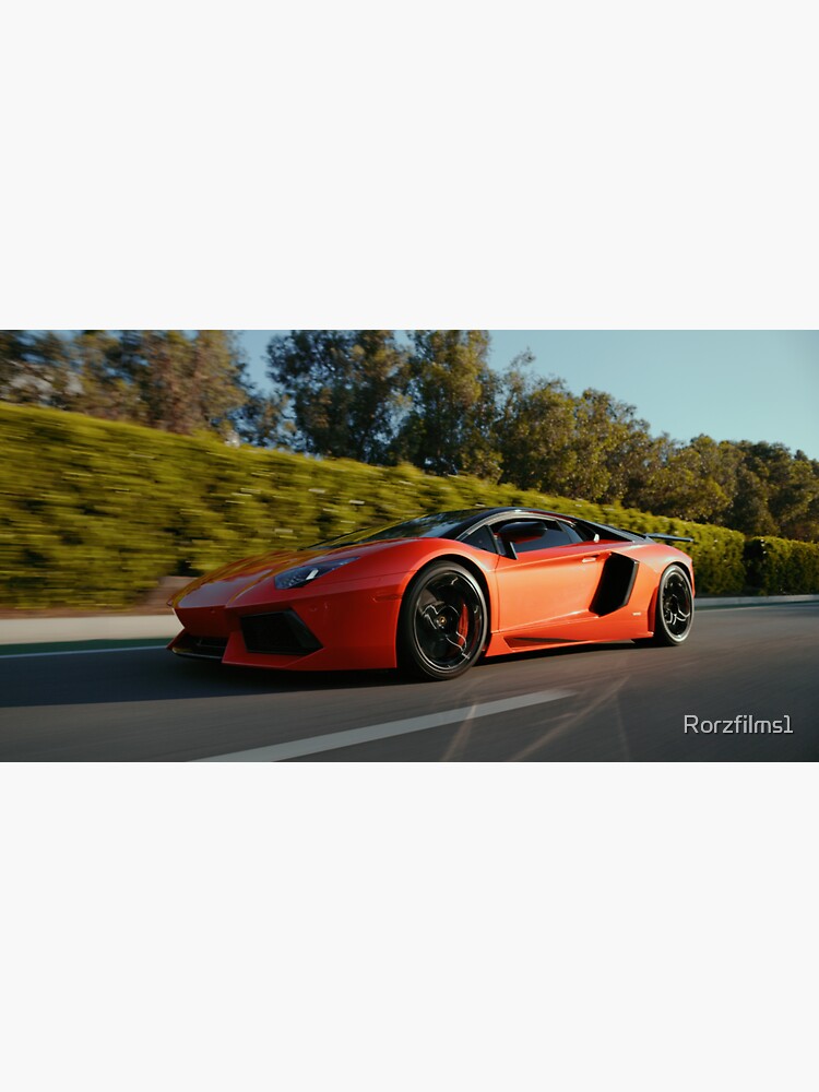 "Lamborghini Aventador " Sticker for Sale by Rorzfilms1 | Redbubble