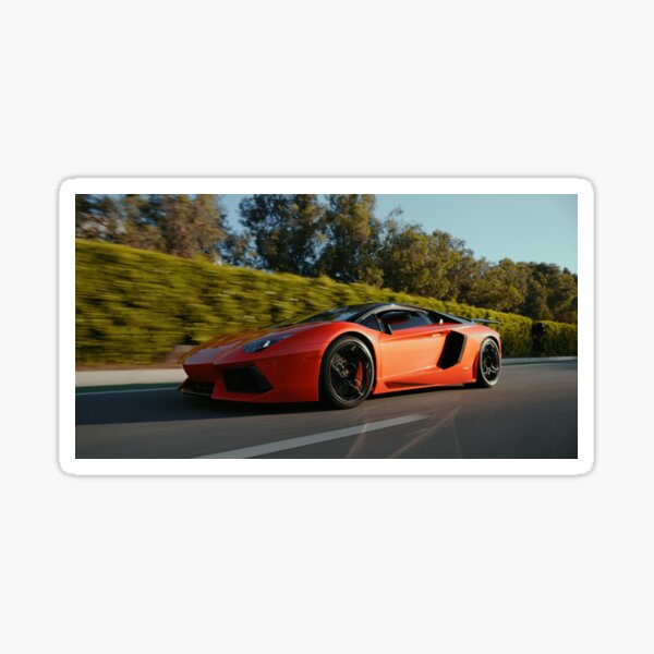 "Lamborghini Aventador " Sticker for Sale by Rorzfilms1 | Redbubble
