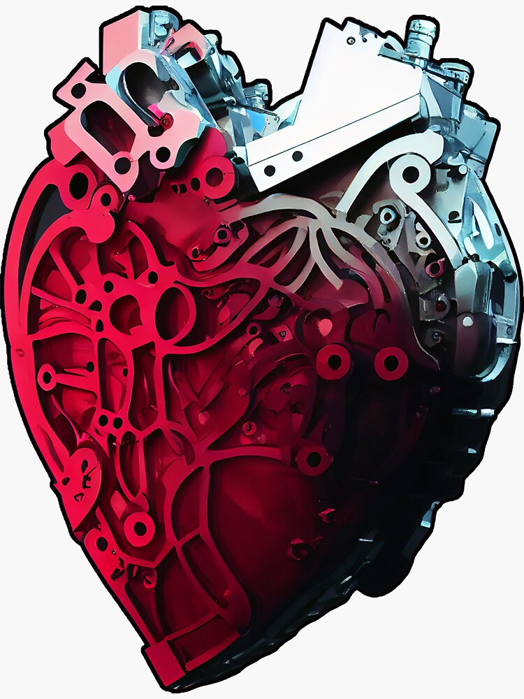 "Heart Car Engine" Sticker for Sale by outkast-oasis | Redbubble