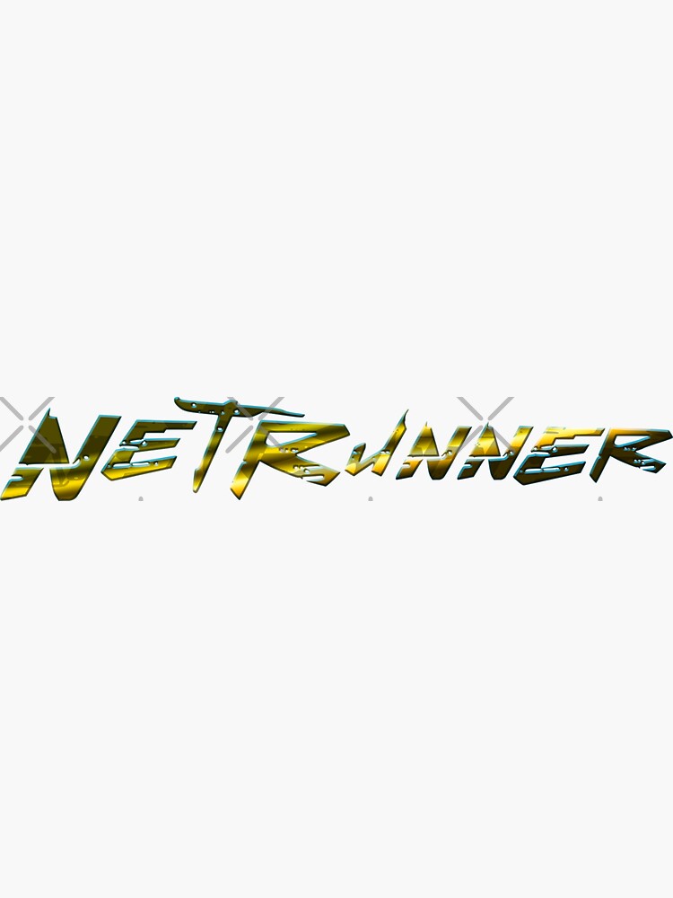 "Netrunner Title" Sticker for Sale by blynncreative | Redbubble