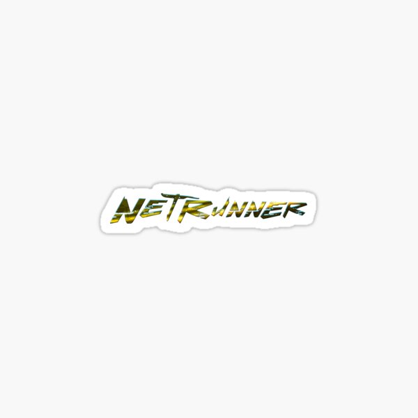 "Netrunner Title" Sticker for Sale by blynncreative | Redbubble