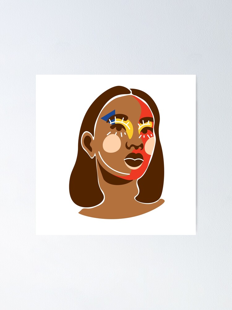 "Art and Design Woman Face graphics " Poster for Sale by Suraj3214 ...