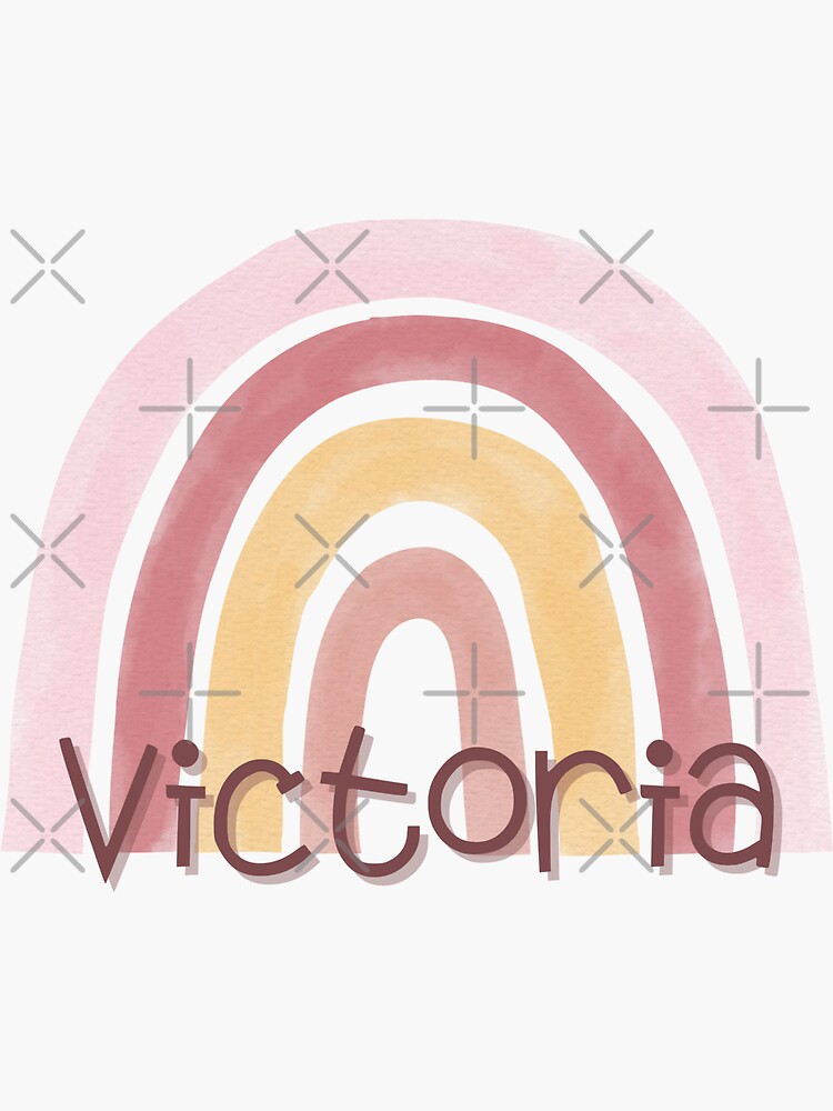 "Girl's Name - Victoria" Sticker for Sale by NamesLand | Redbubble