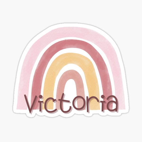 "Girl's Name - Victoria" Sticker for Sale by NamesLand | Redbubble