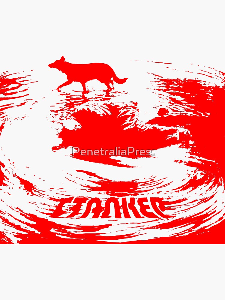 "Stalker - Red" Sticker for Sale by PenetraliaPress | Redbubble