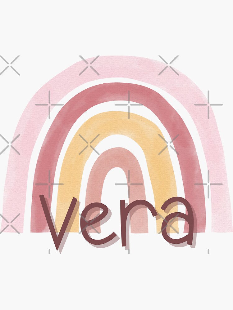 "Girl's Name - Vera" Sticker for Sale by NamesLand | Redbubble