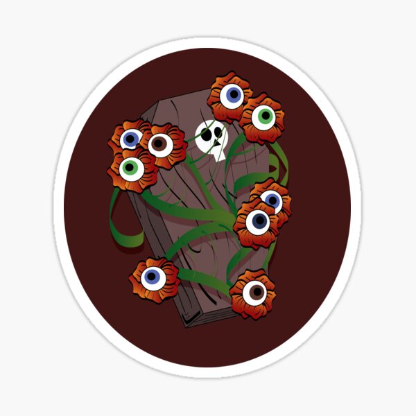 "Spooky Tomb, Creepy eyes" Sticker for Sale by mcCordova | Redbubble