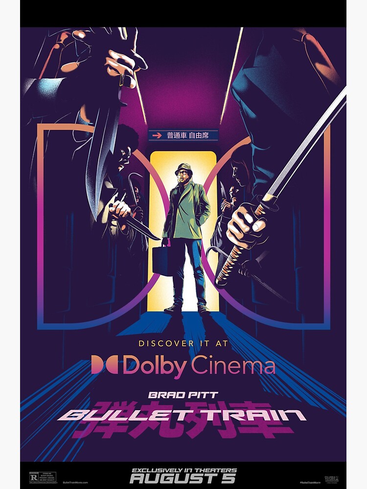 "Bullet Train poster" Sticker for Sale by kennydejesus830 | Redbubble