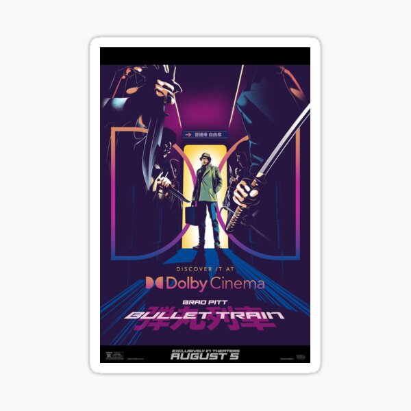 "Bullet Train poster" Sticker for Sale by kennydejesus830 | Redbubble