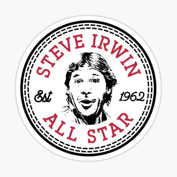 "Steve Irwin" Sticker for Sale by sampotyric | Redbubble