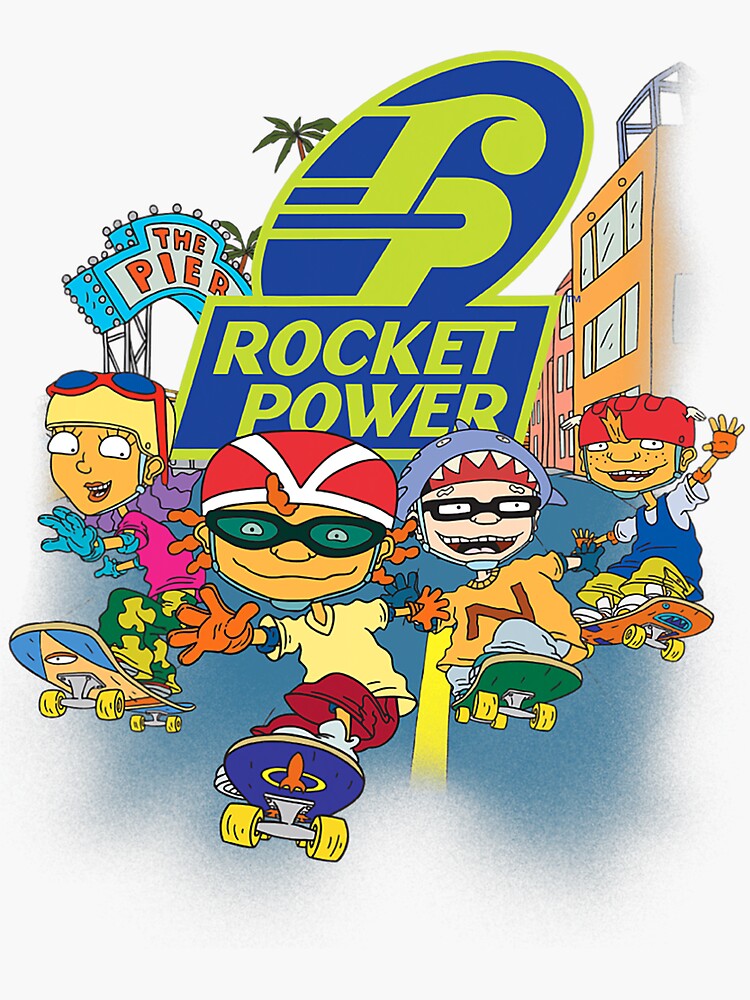 "Nickelodeon Rocket Power Skateboarding Team" Sticker for Sale by ...