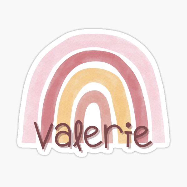 "Girl's Name - Valerie" Sticker for Sale by NamesLand | Redbubble