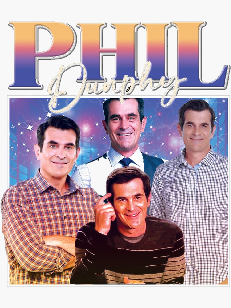 "Phil-Dunphy-Homage, modern family " Sticker for Sale by Arielvogue ...