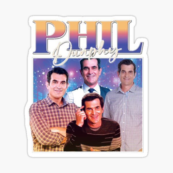 "Phil-Dunphy-Homage, modern family " Sticker for Sale by Arielvogue ...