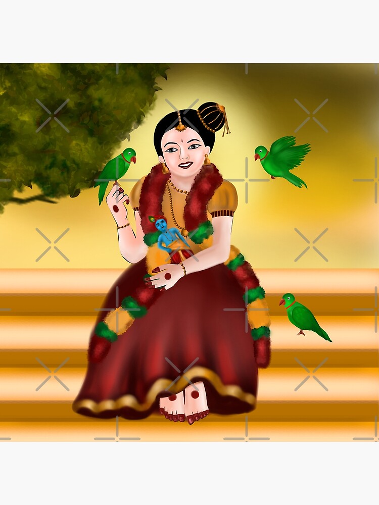 "Goddess Andal - Goddess of pure devotion and beauty" Poster for Sale ...