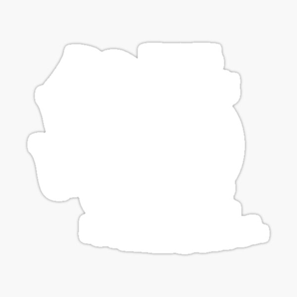 "White Logo" Sticker for Sale by heavenbrakus | Redbubble