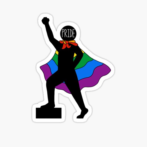 Rainbow Pride Flag Cape Sticker For Sale By Rainingstarsart Redbubble