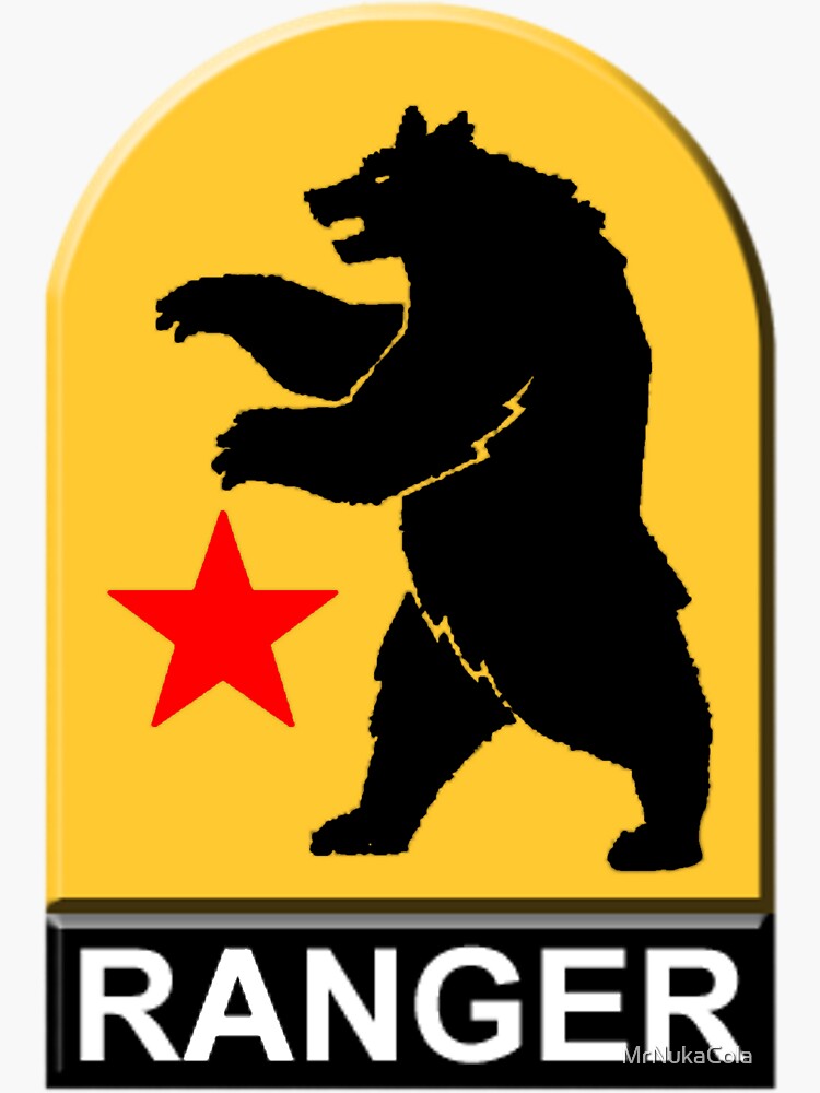 Pegatina «Nuevo emblema de Ranger de la República de California» de ...