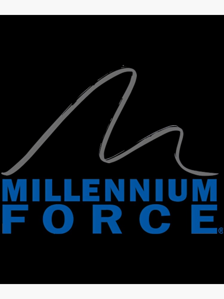 "Millennium Force Logo " Poster for Sale by joxjuenter | Redbubble