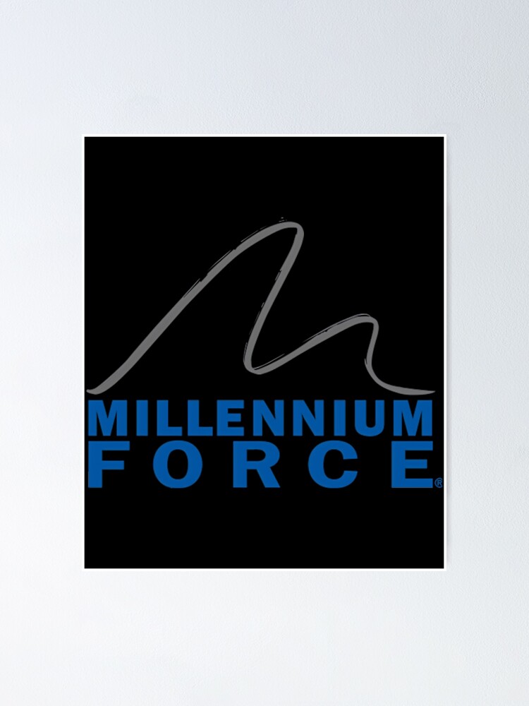 "Millennium Force Logo " Poster for Sale by joxjuenter | Redbubble
